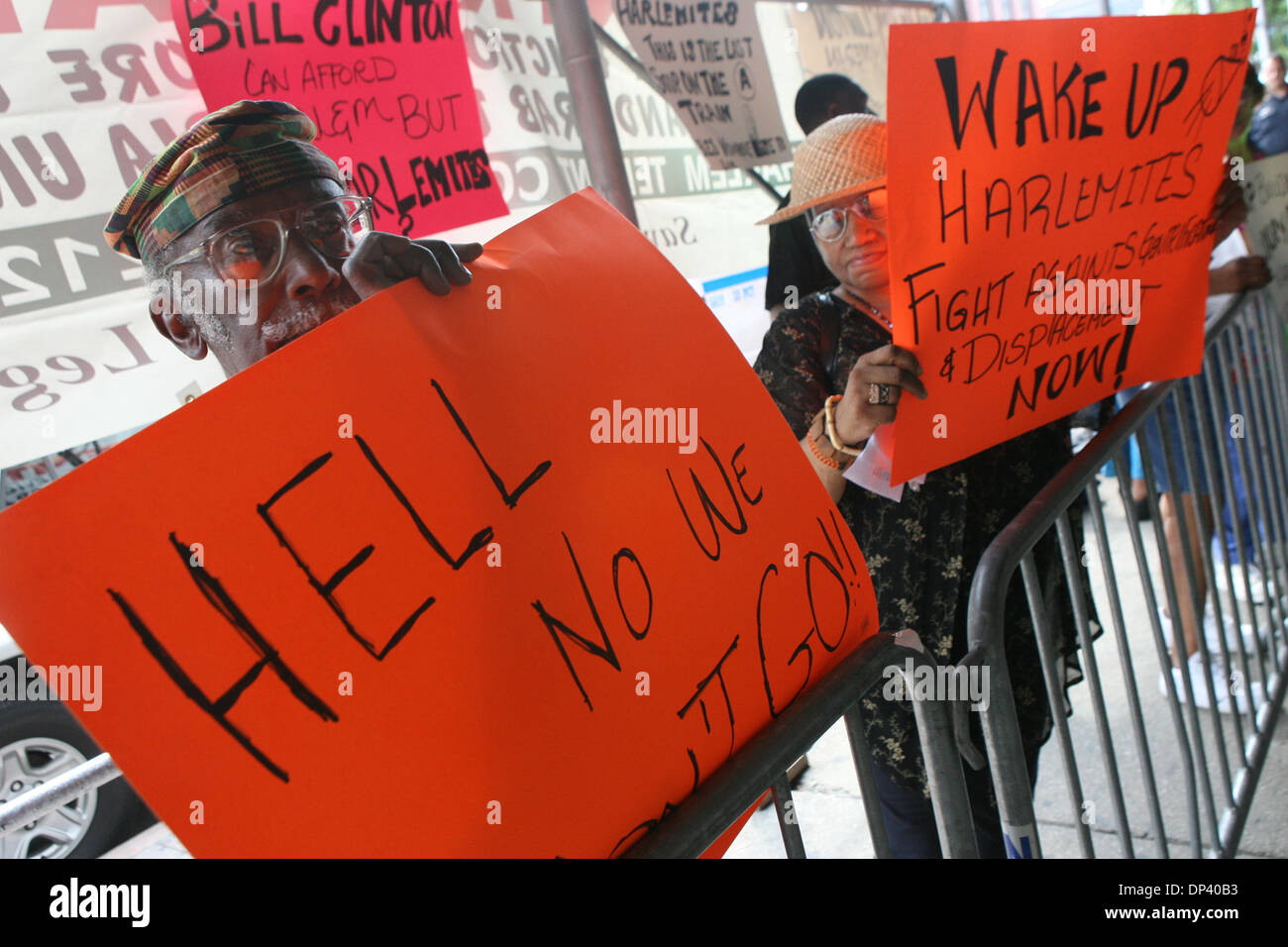 Jul 19, 2006; Manhattan, NY, USA; People protesting against ...