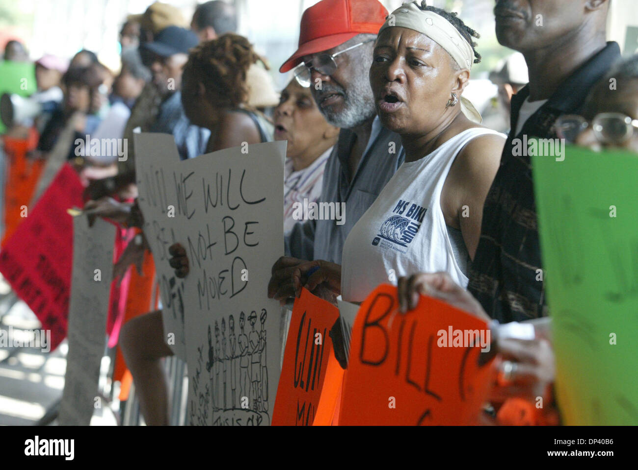 Jul 19, 2006; Manhattan, NY, USA; People protesting against ...