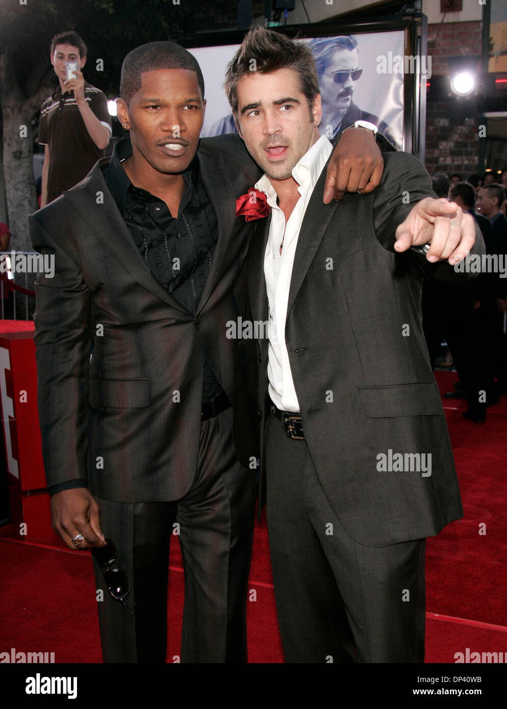 Jul 20, 2006; Westwood, California, USA; Actors JAMIE FOXX & COLIN ...