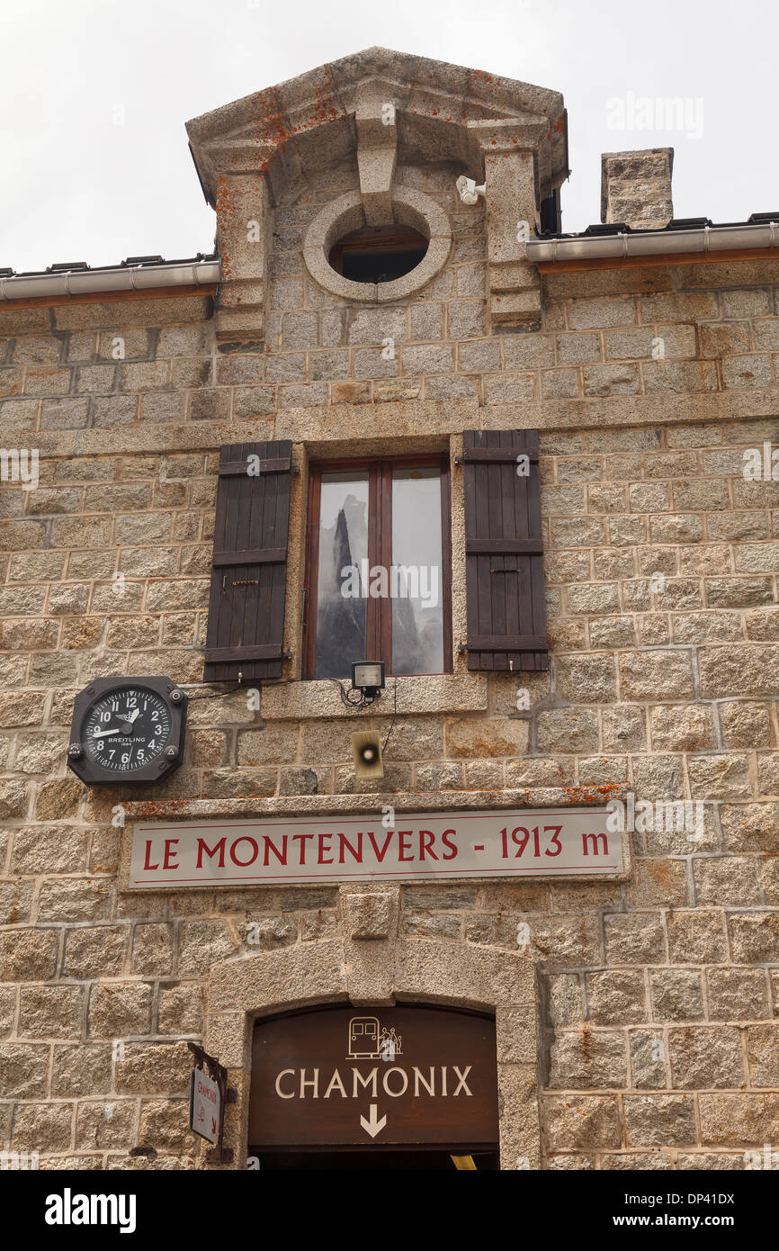 Little rack railway Montenvers- Mer de glace, Chamonix, French Alps ...