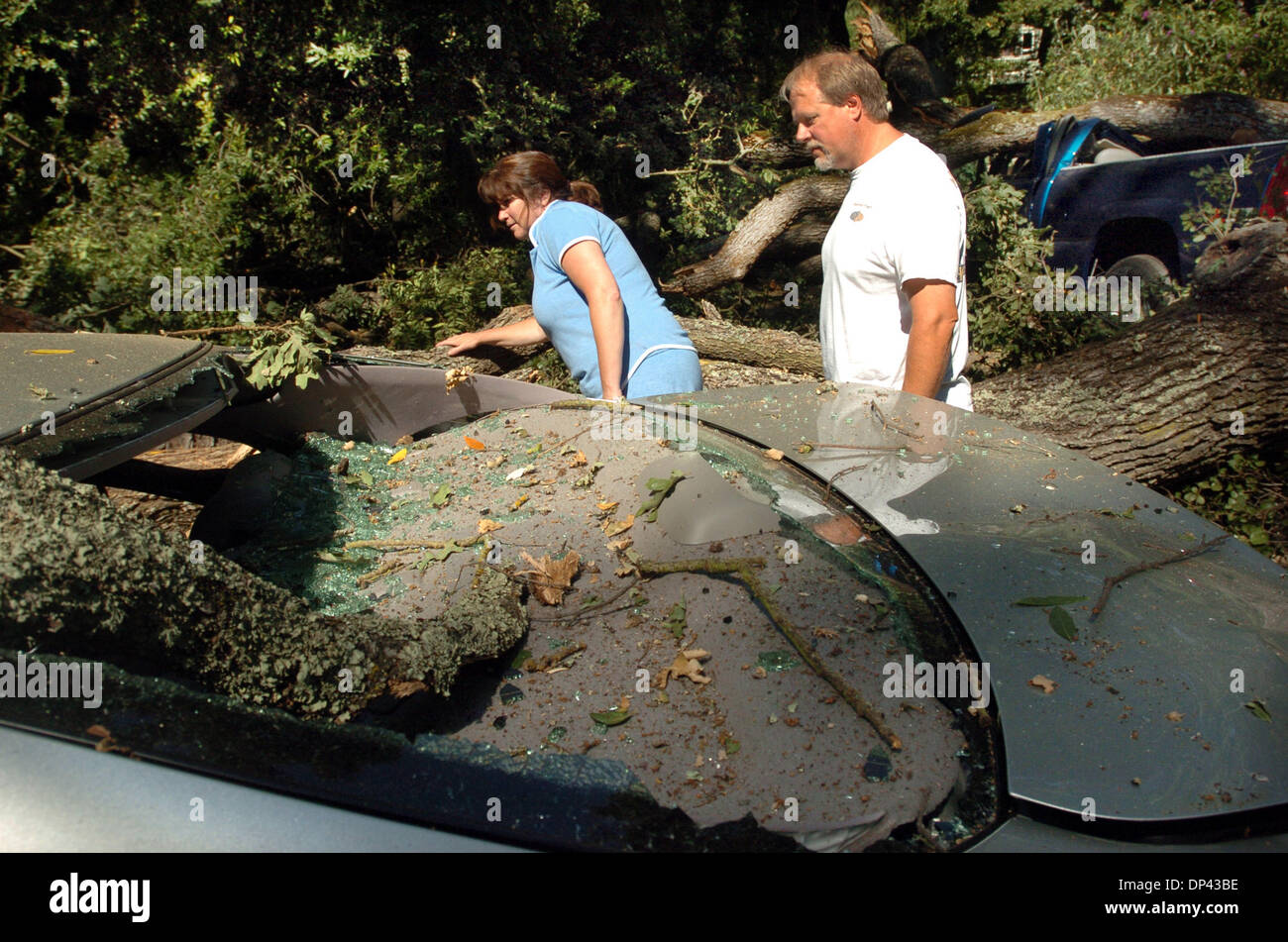 Jul 22, 2006; Martinez, CA., USA; Hal and Heather Ballenger look at one ...