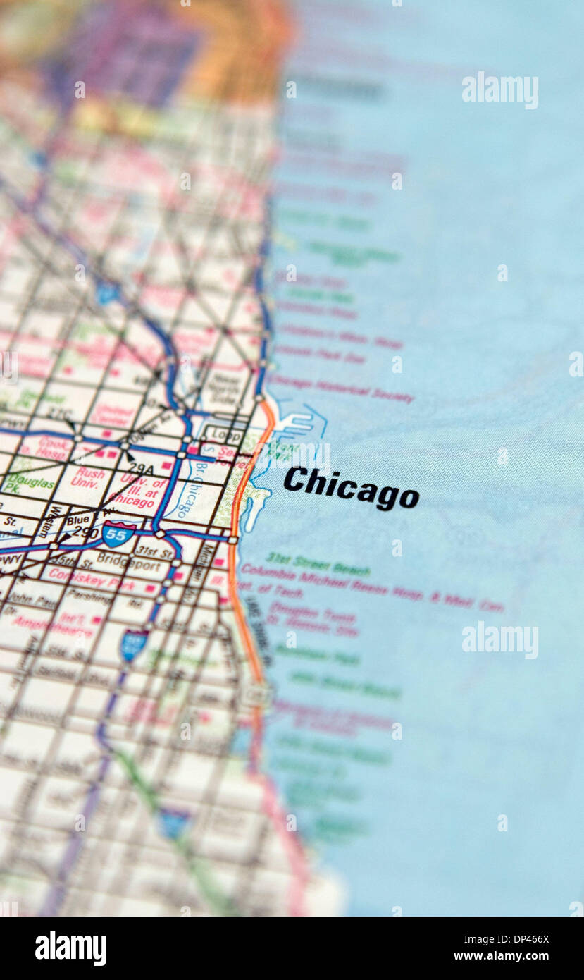 Jul 26, 2006; Los Angeles, CA, USA; A close-up photo of a map of the ...