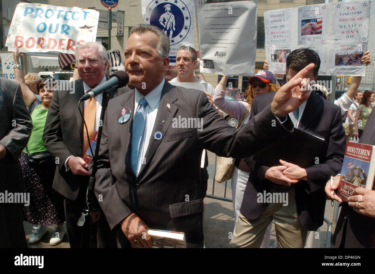 Jul 26, 2006; Manhattan, NY, USA; Minuteman Project founder JIM ...