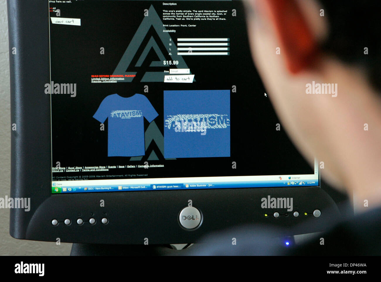 Jul 27, 2006; San Diego, CA, USA; One of the Atavism's t-shirt designs ...