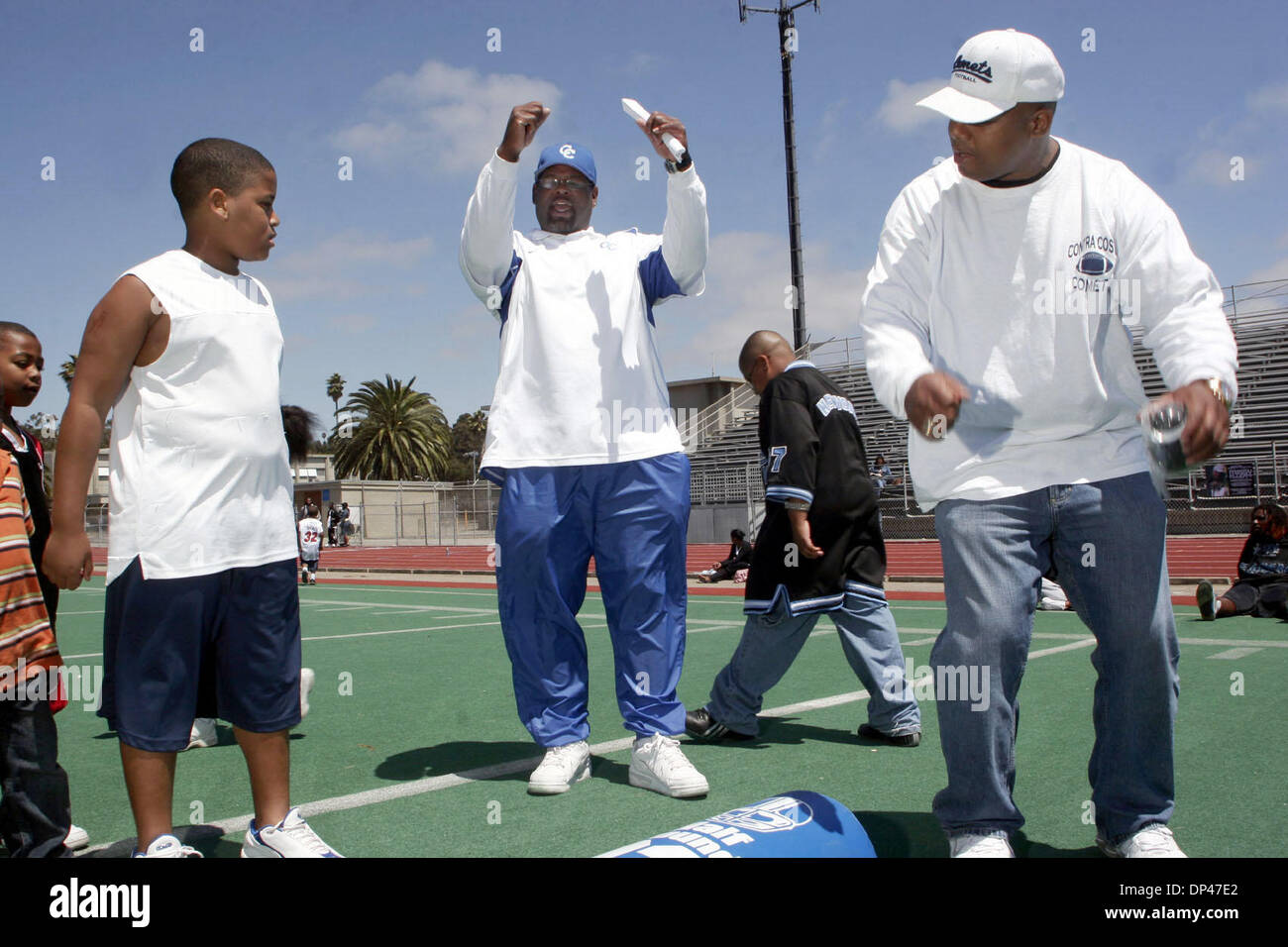 Jul 29, 2006; San Pablo, CA, USA; Contra Costa College linebackers ...