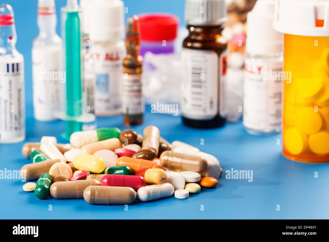 Assorted drugs hi-res stock photography and images - Alamy