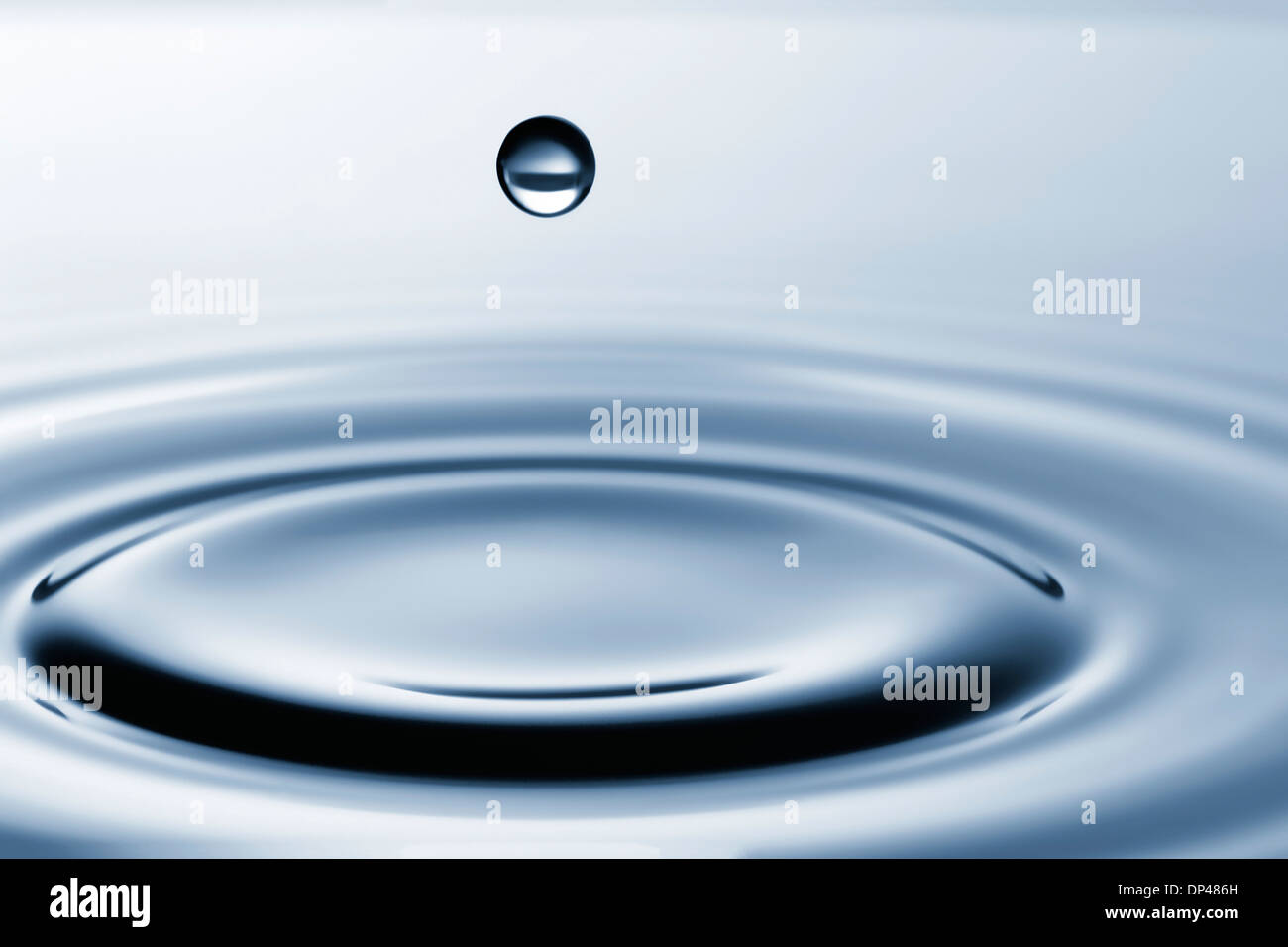 Water drop impact Stock Photo - Alamy