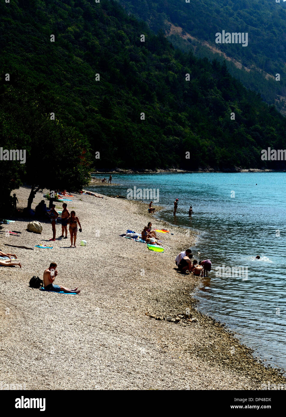 Beach luka plomin istria croatia hi-res stock photography and images ...