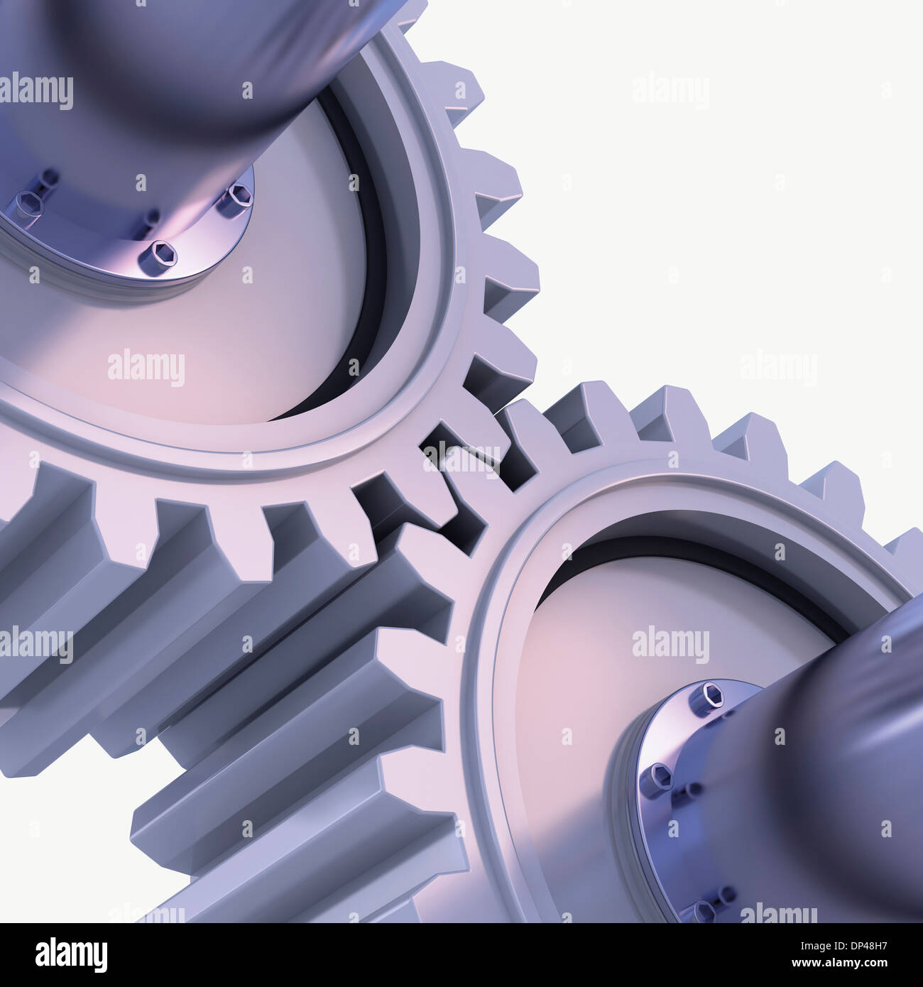 3d illustration two gear hi-res stock photography and images - Alamy