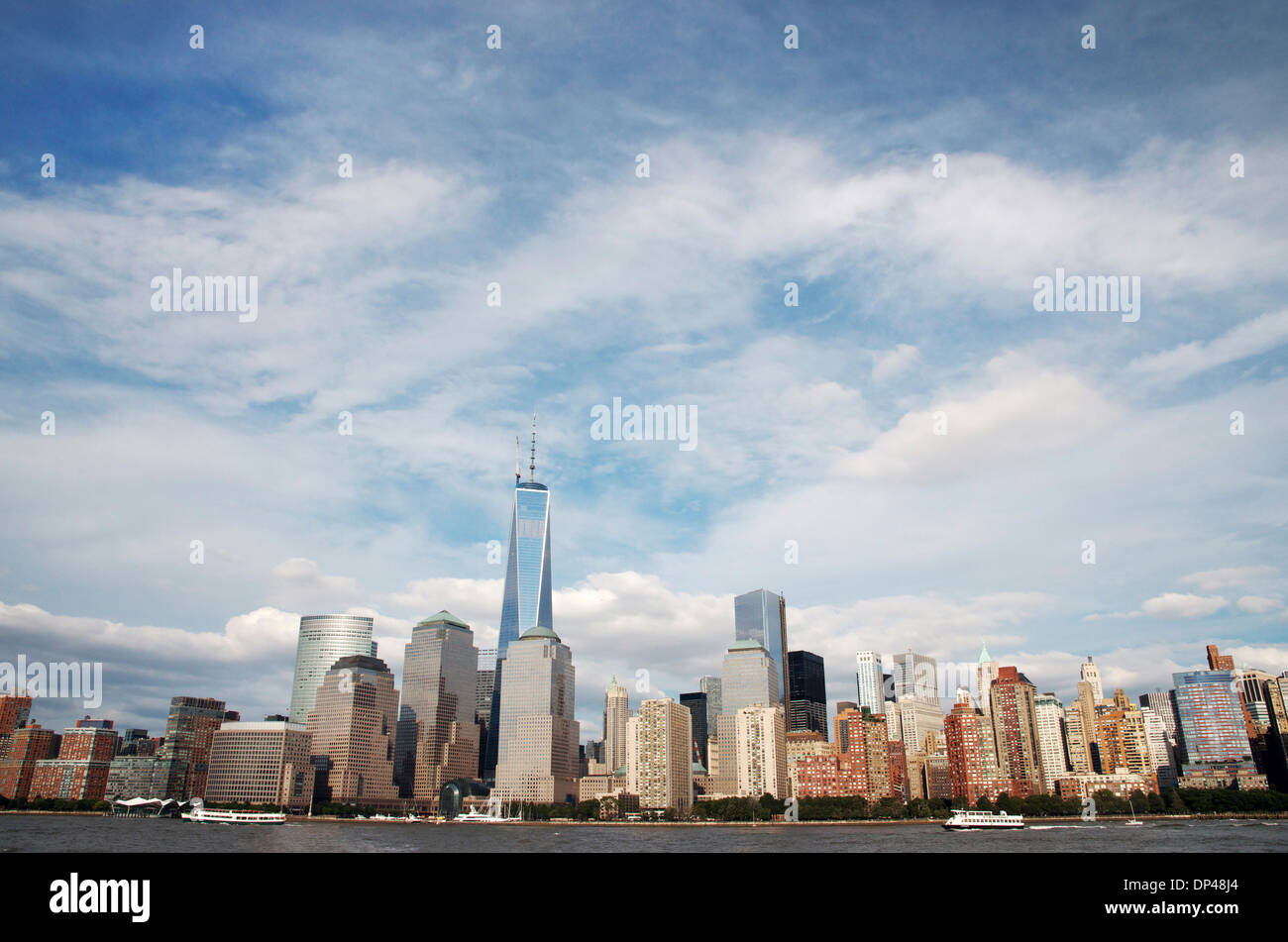 One World Trade Center in Skyline, New York City, New York, USA Stock ...