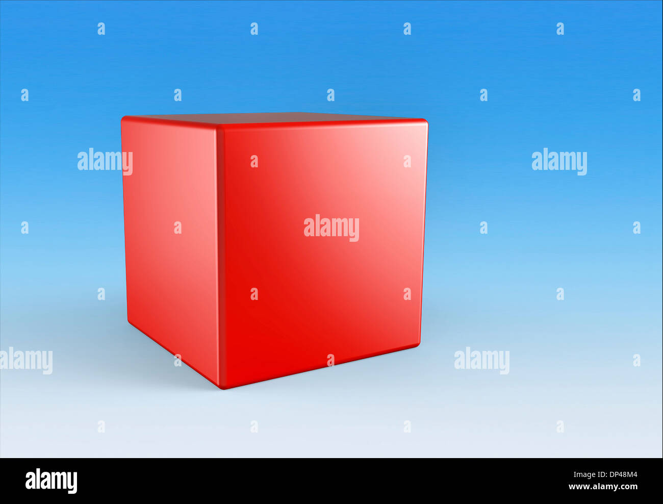 Red white blue 3d cube hi-res stock photography and images - Alamy