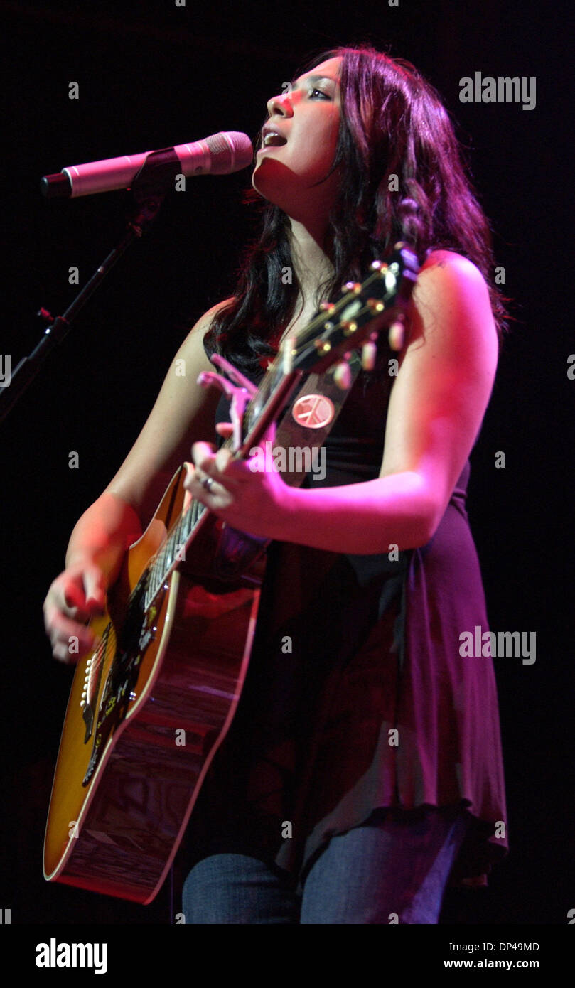 Jul 31, 2006; Myrtle Beach, USA; Musician MICHELLE BRANCH performs live ...
