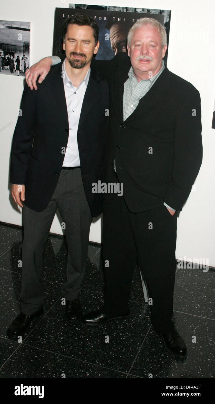 Aug 01, 2006; New York, NY, USA; Author ARMISTEAD MAUPIN (R) and his ...