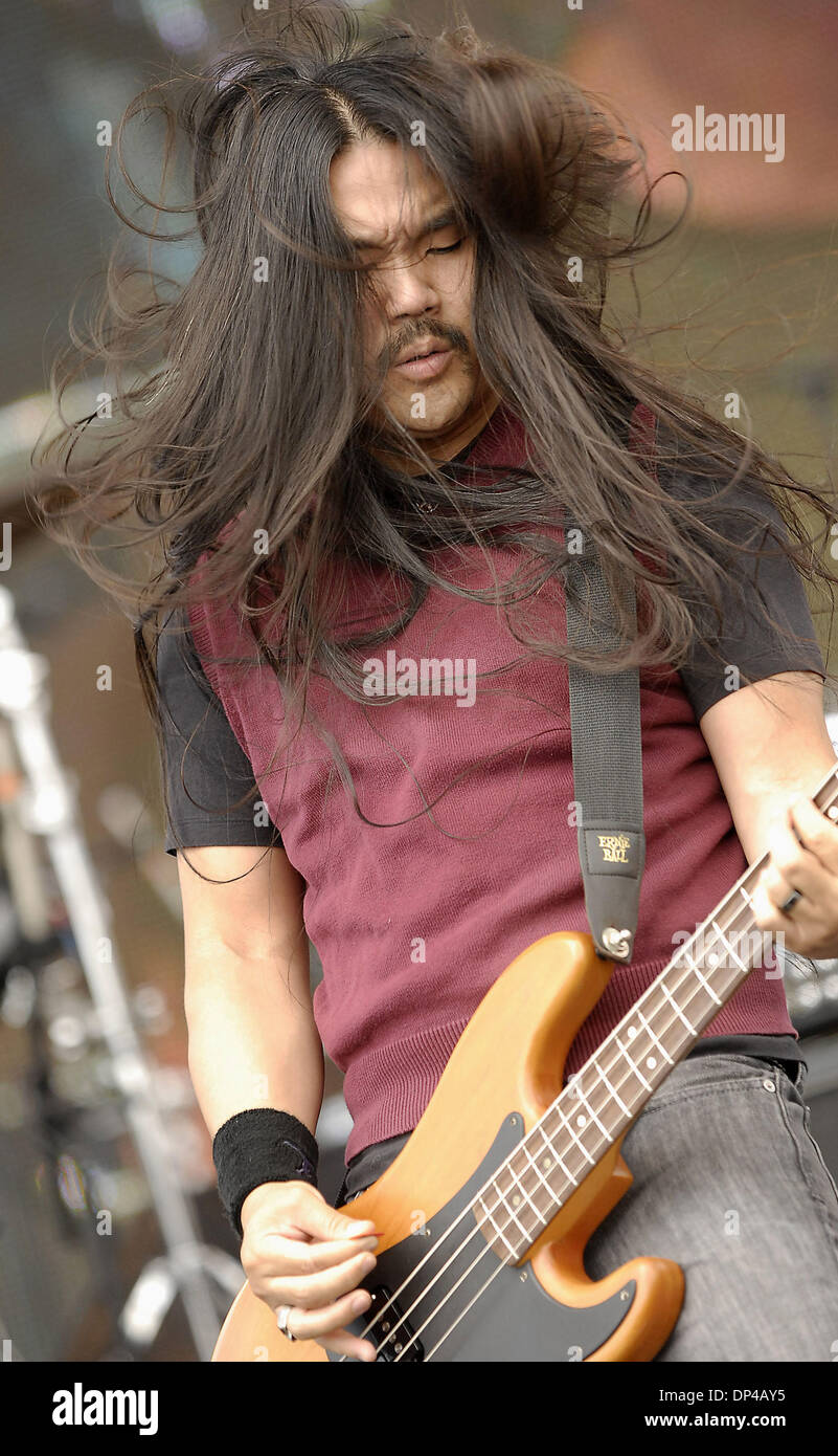 August 3, 2006; Carson, CA, USA; Musician PAT KIM of Unwritten Law ...