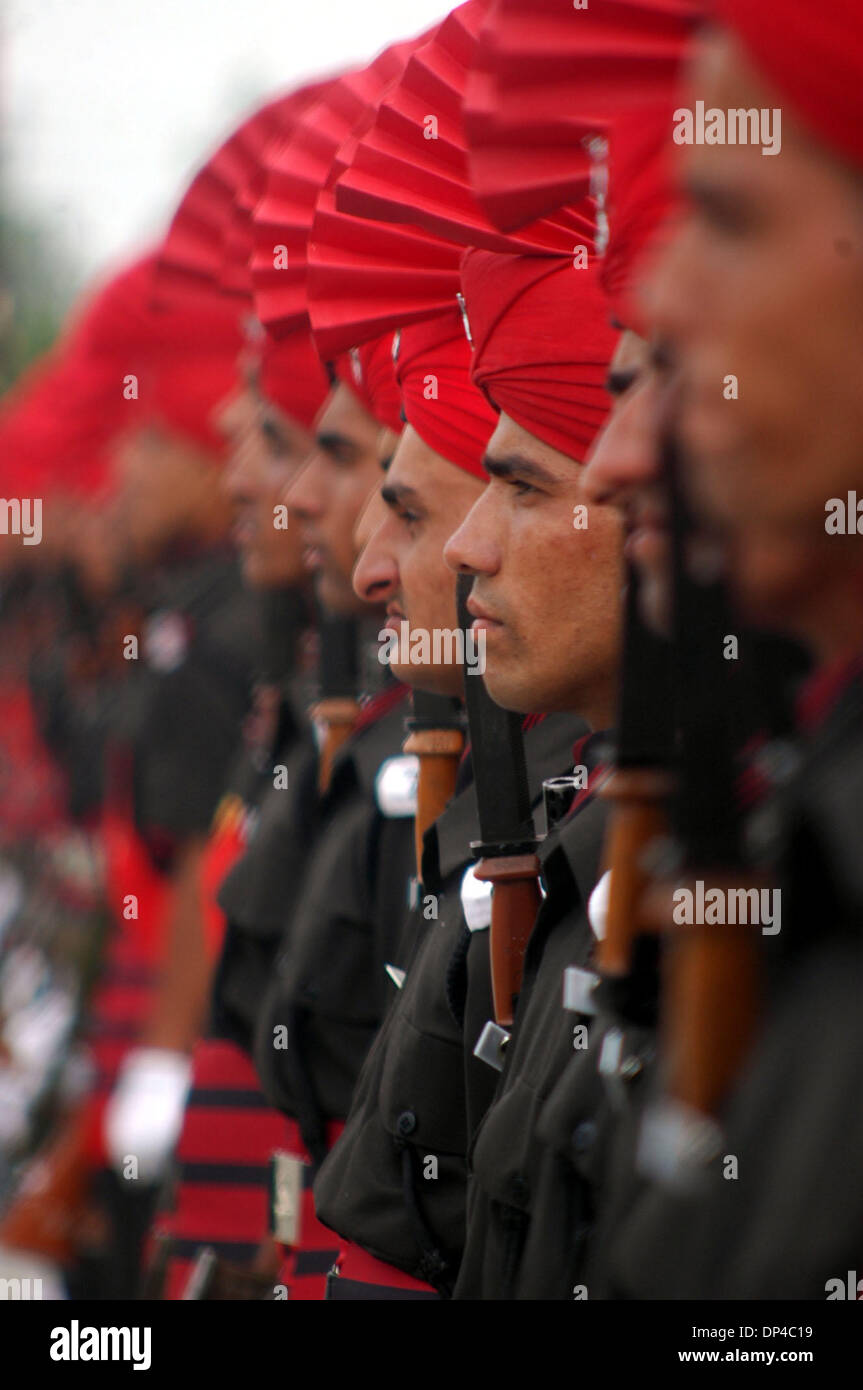 Aug 05, 2006; Srinagar, Kashmir, INDIA; Indian army personnel during a ...