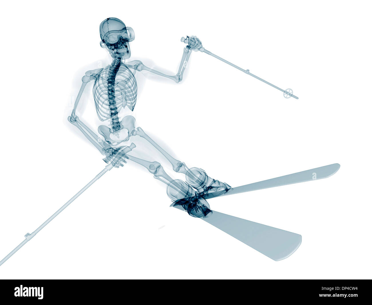 Skeleton skiing artwork hi-res stock photography and images - Alamy