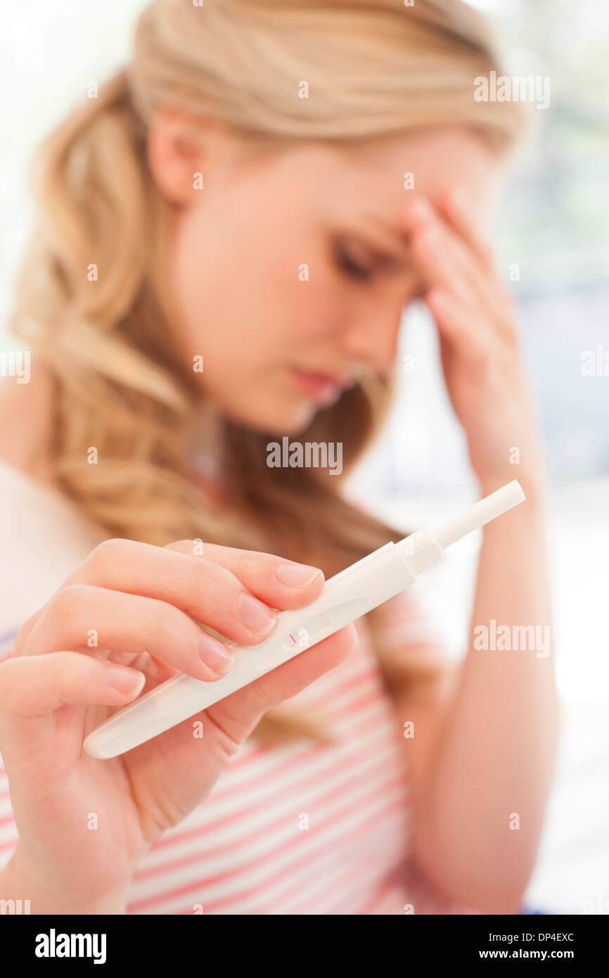 Negative pregnancy test Stock Photo - Alamy