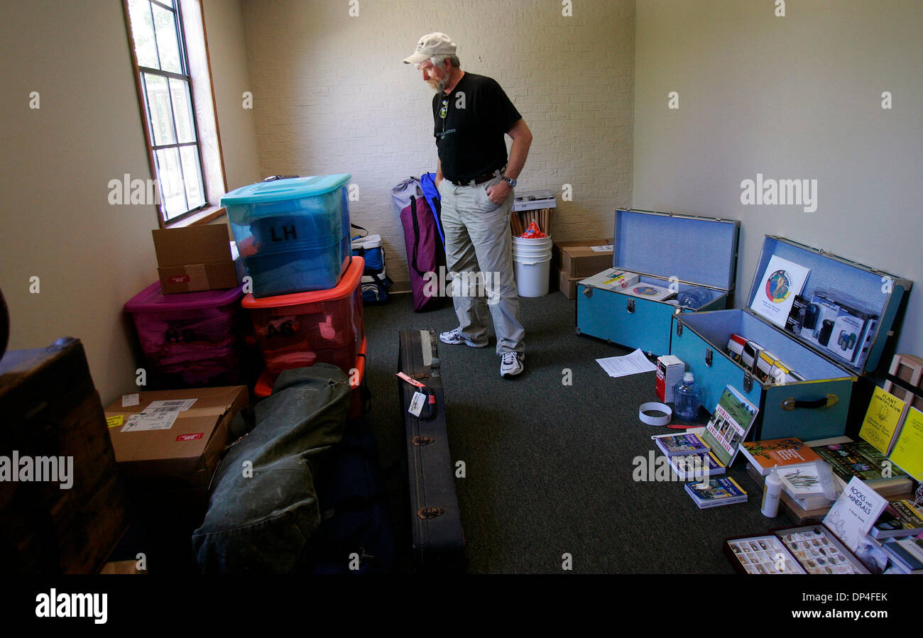 Aug 10, 2006; San Diego, CA, USA; Pilot/scientist, MIKE HARDING looks ...