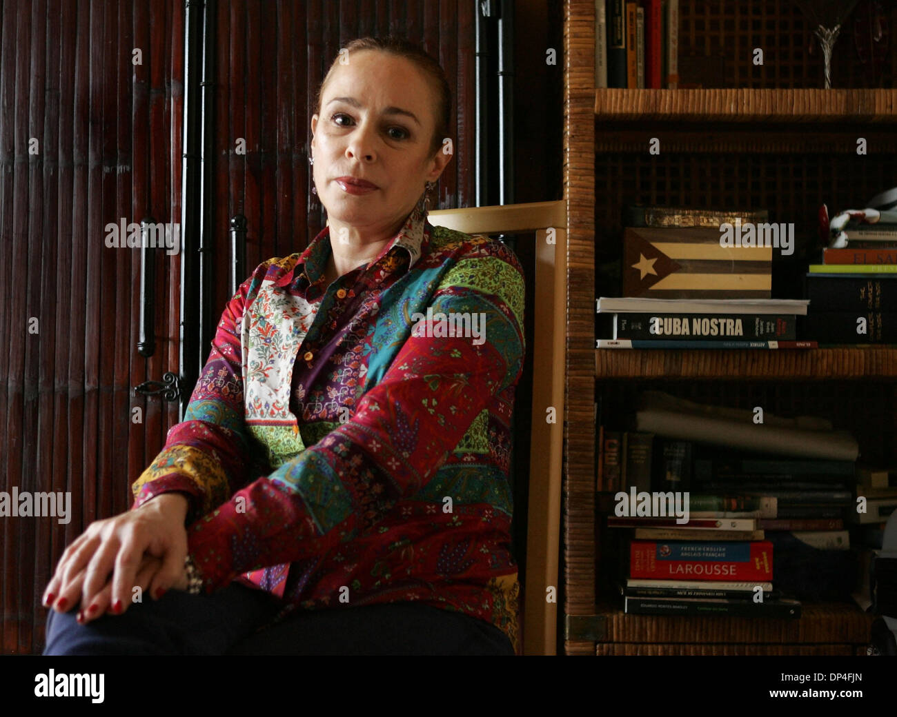 Aug 10, 2006; Miami, FL, USA; Fidel Castro's daughter ALINA FERNANDEZ ...