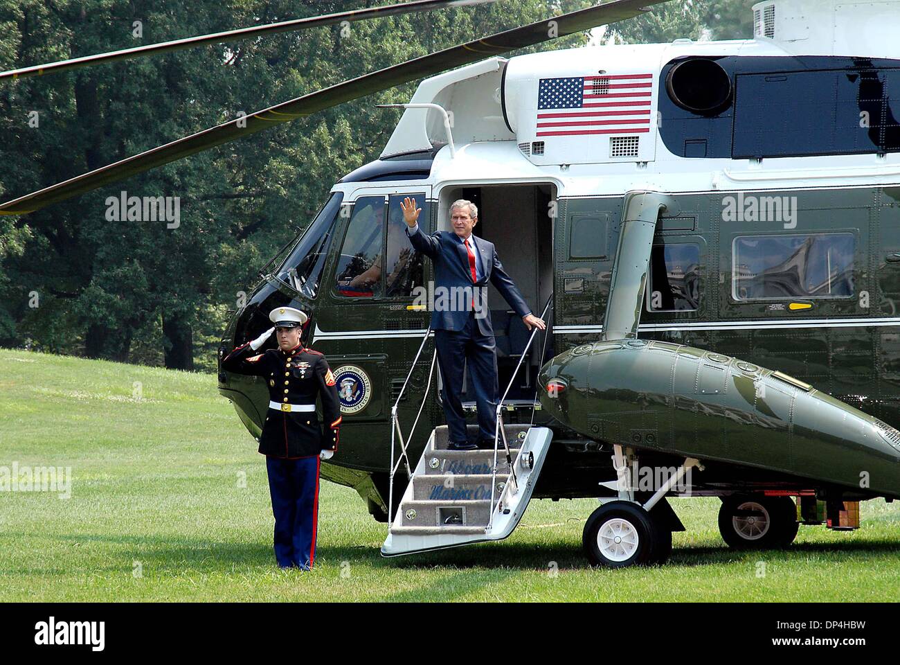 President Bush Marine One High Resolution Stock Photography and Images ...