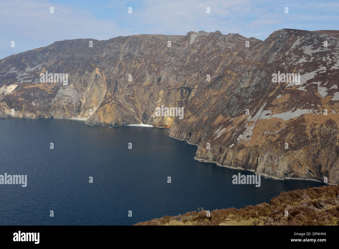 highest sea cliffs in Europe Slieve League Donegal Ireland Stock Photo ...