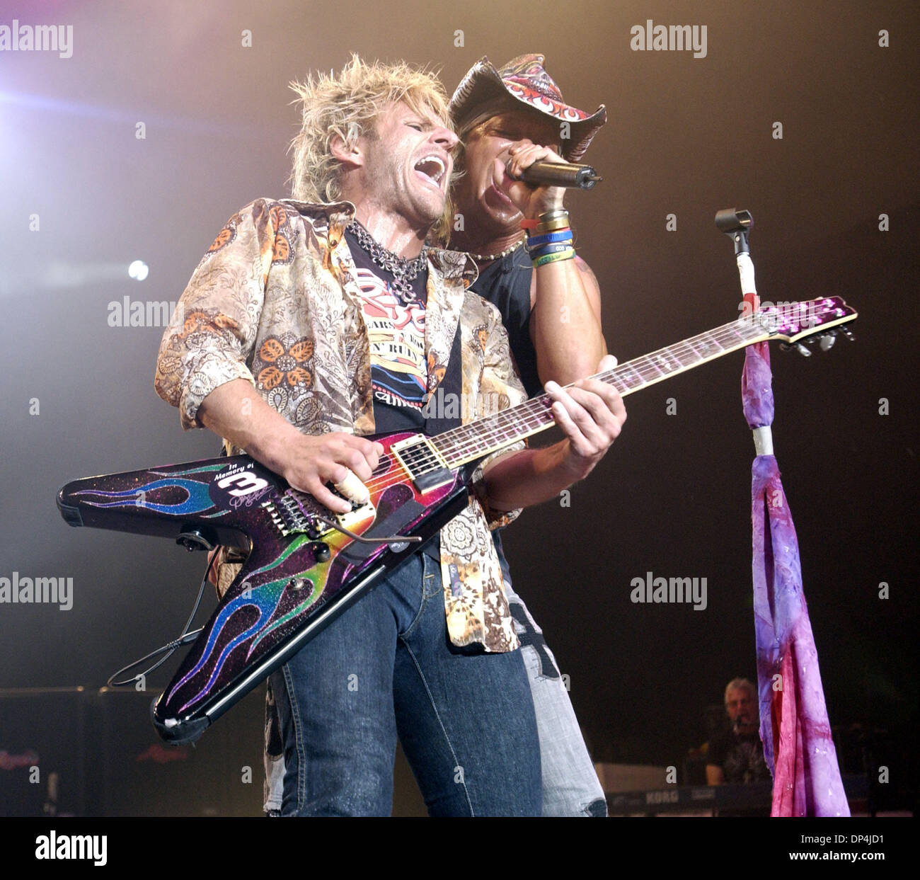 Aug 15, 2006; Raleigh, NC, USA; Guitarist CC DEVILLE and singer BRET ...
