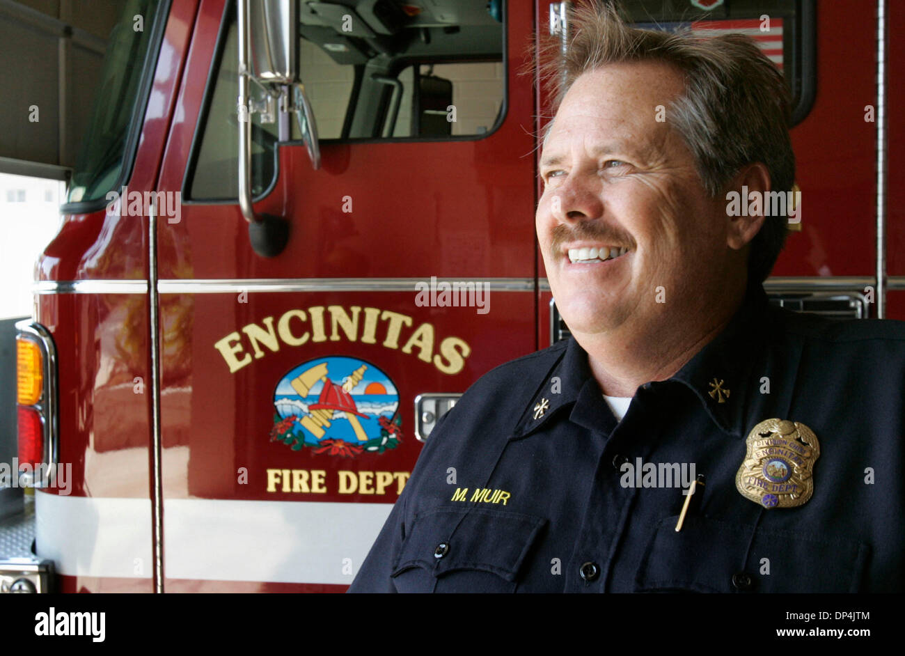 Aug 15, 2006; Encinitas, CA, USA; MARK MUIR is the new Fire Chief for ...