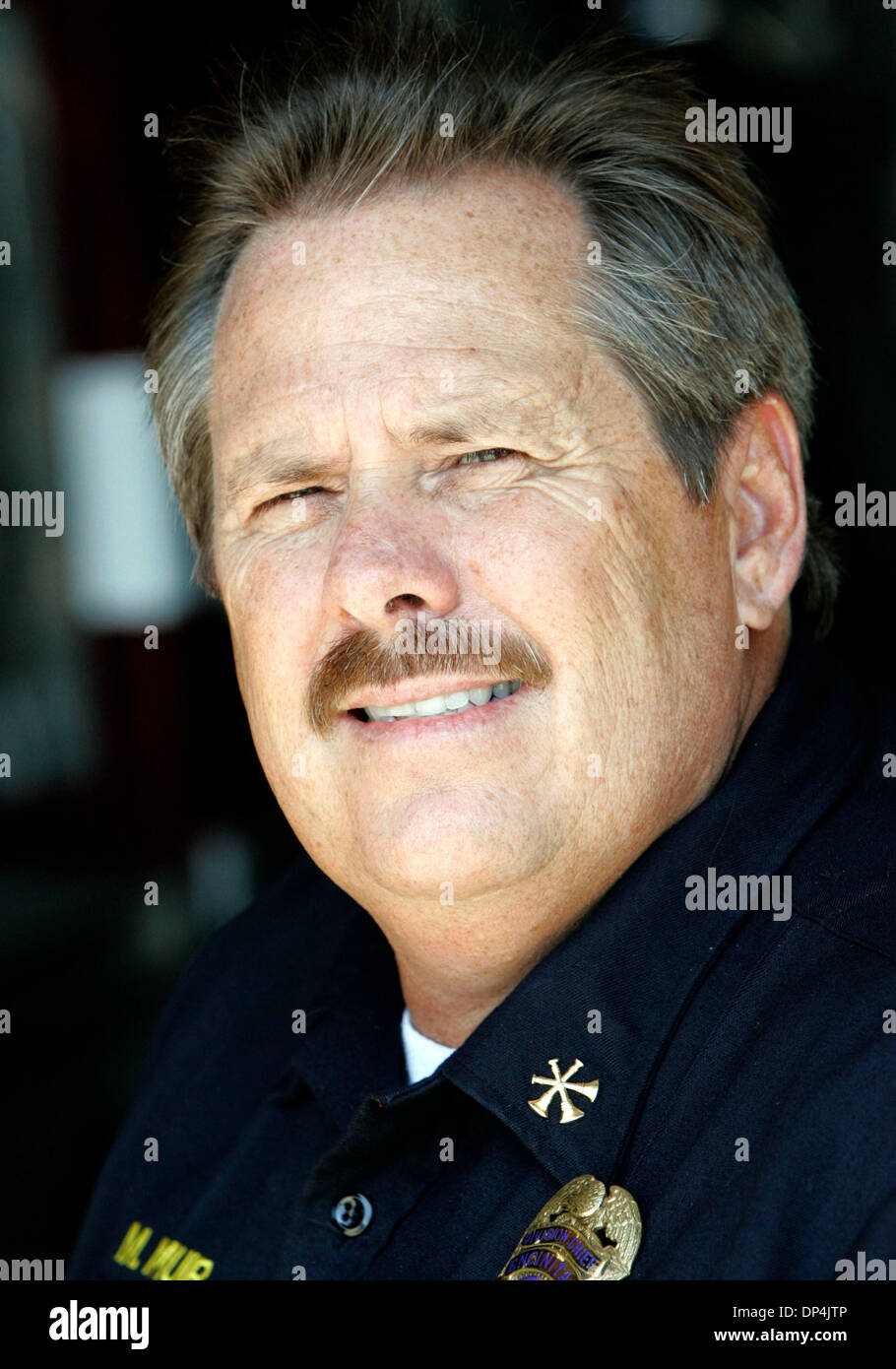 Aug 15, 2006; Encinitas, CA, USA; MARK MUIR is the new Fire Chief for ...