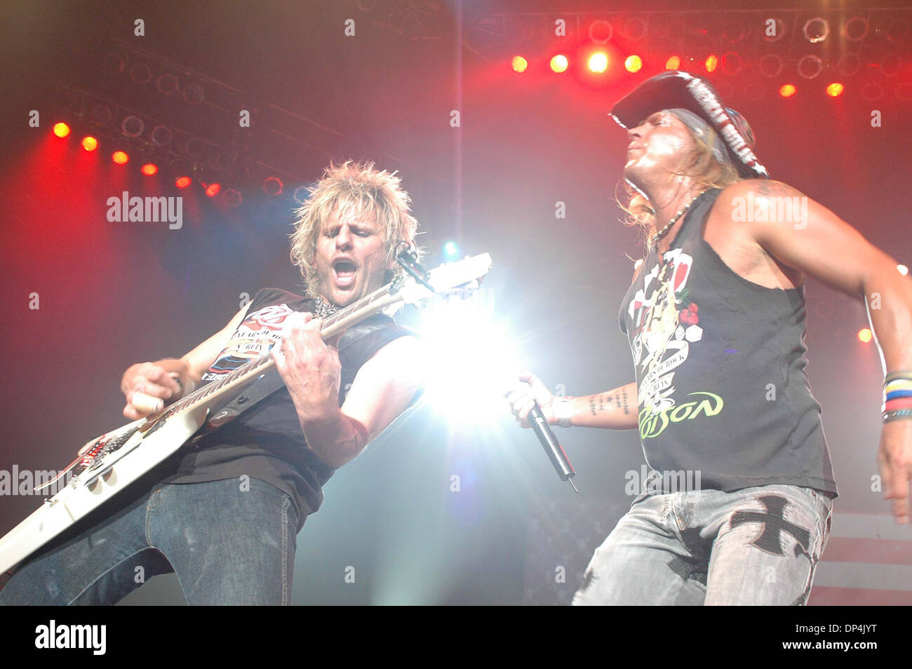 Aug 15, 2006; Raleigh, NC, USA; Lead singer BRET MICHAELS and guitarist ...