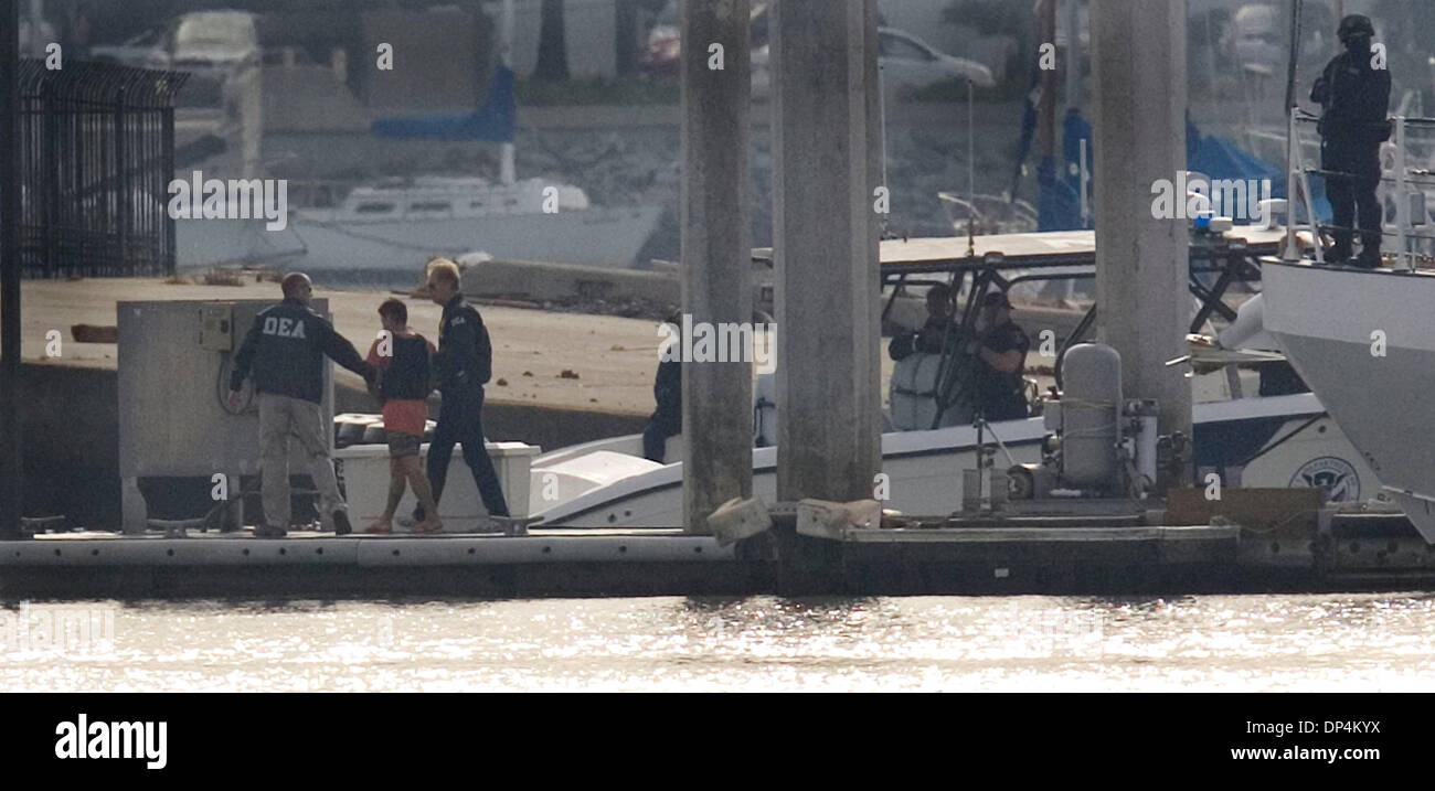 Aug 17, 2006; San Diego, CA, USA; DEA and US Coast Guard move FRANCISCO ...