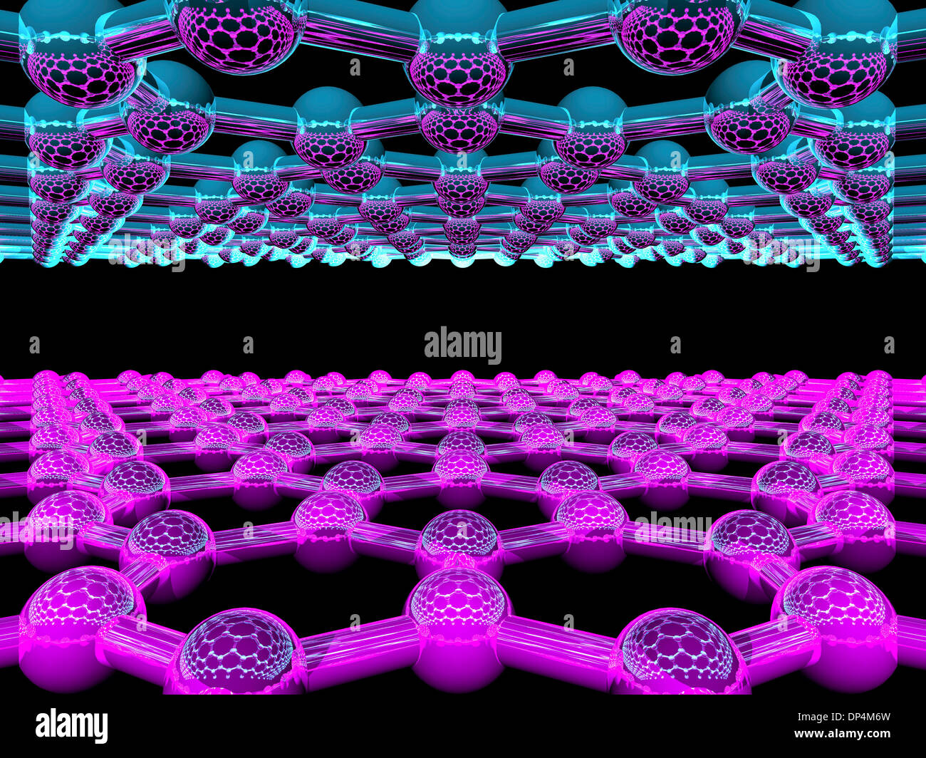 Graphene sheets, artwork Stock Photo - Alamy