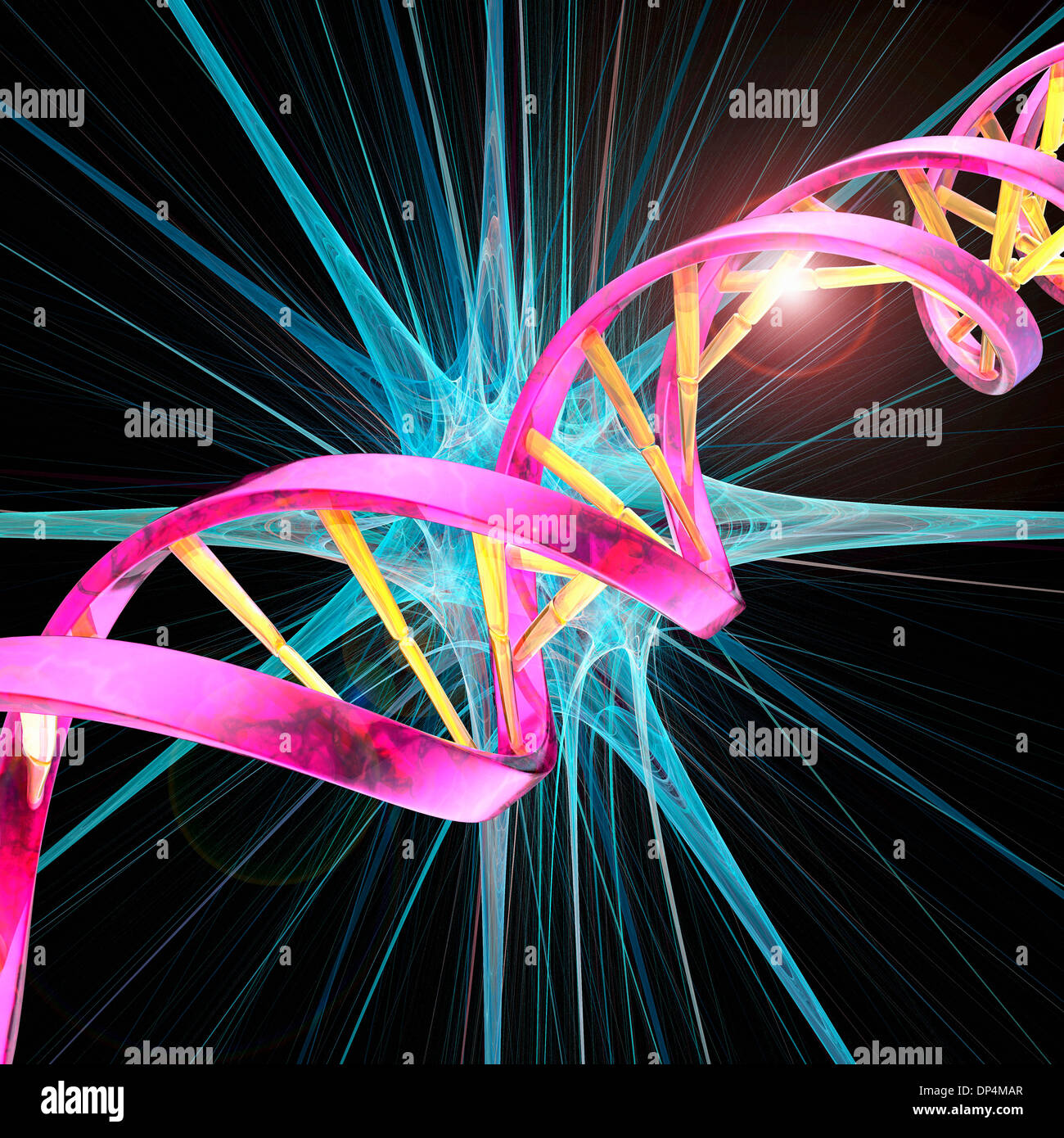 Dna molecule black background hi-res stock photography and images - Alamy