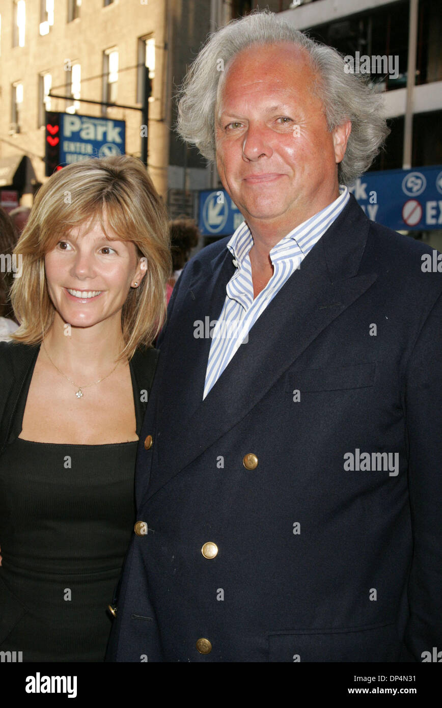 Aug 17, 2006; New York, NY, USA; ANNA and GRAYDON CARTER at the ...