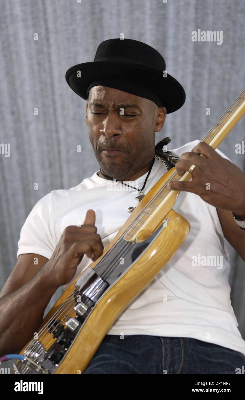 Aug 19, 2006; San Jose, CA, USA; Bassist MARCUS MILLER performing live ...