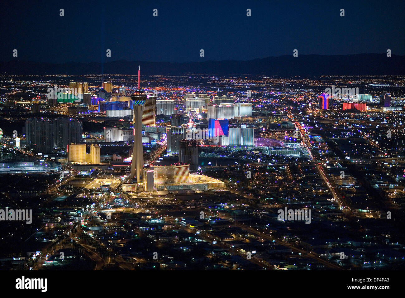 Aug 20, 2006; Las Vegas, Nevada, USA; The famous Las Vegas Strip comes ...