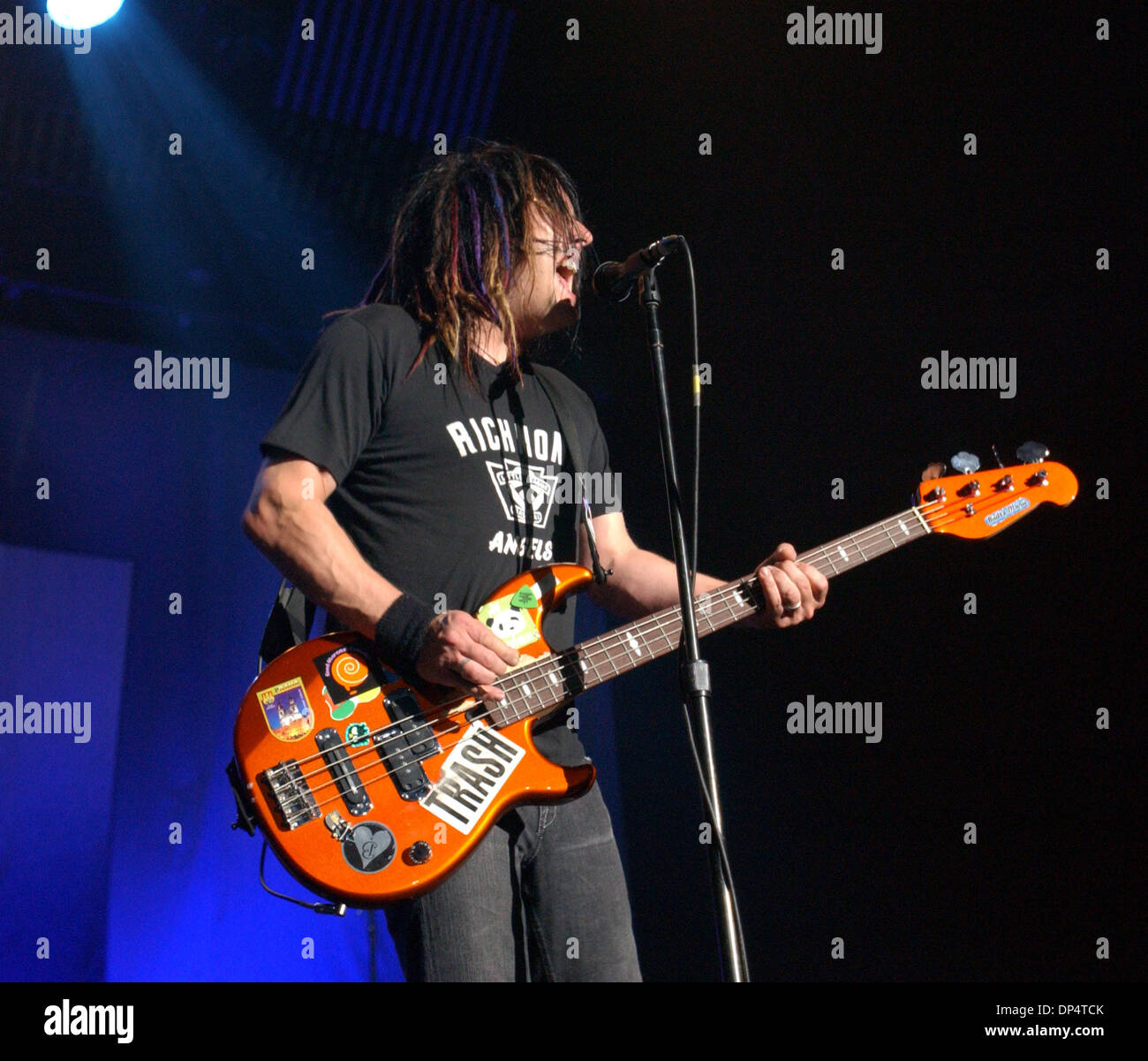 Aug 23, 2006; Raleigh, NC, USA; Bass Guitarist ROBBY TAKAC of The Goo ...