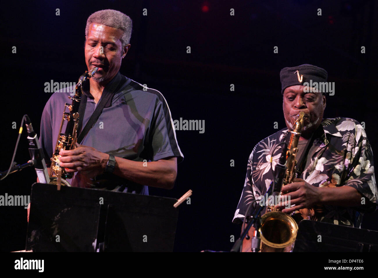 Aug 23, 2006; New York, NY, USA; Jazz artist saxophonists (L-R) BILLY ...