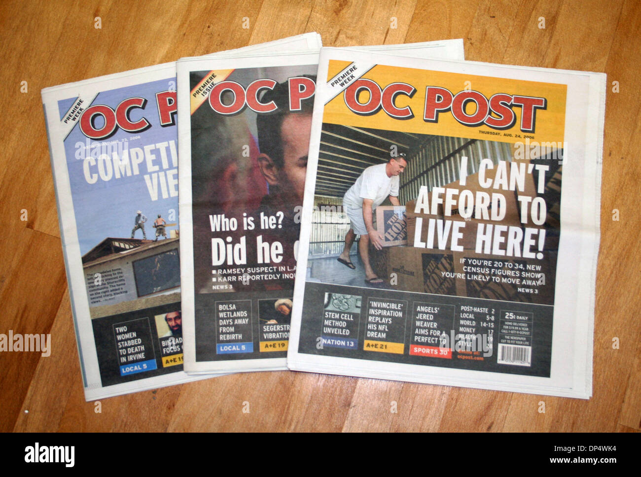 Aug 26, 2006; Santa Ana, CA, USA; OC POST launches this week as Orange ...