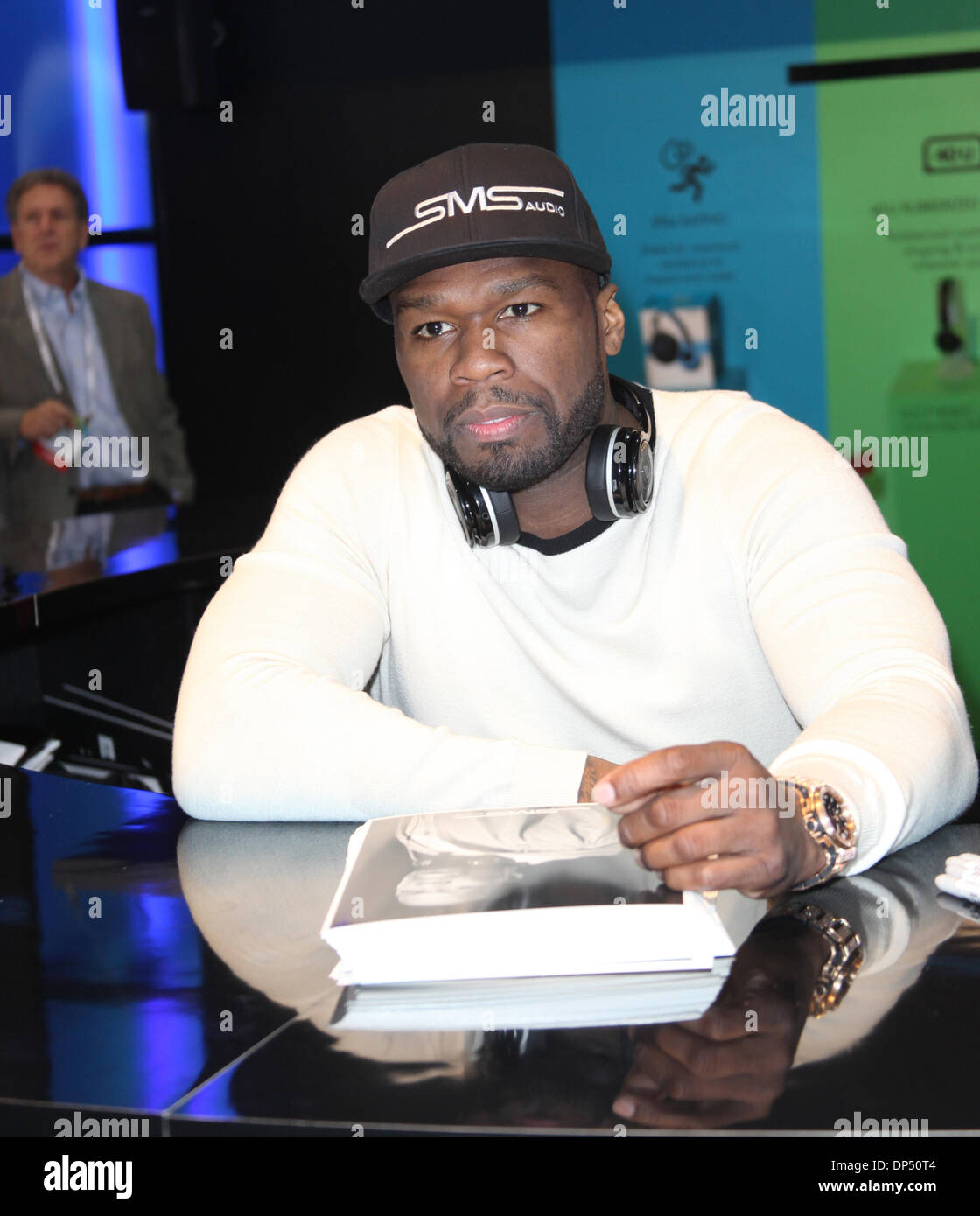 Las Vegas, Nevada, USA. 7th Jan, 2014. Rapper 50 Cents signs attends an ...