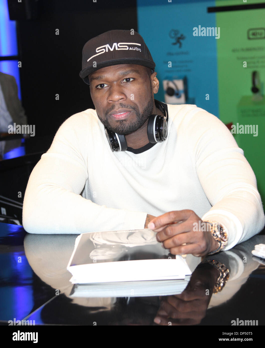 Las Vegas, Nevada, USA. 7th Jan, 2014. Rapper 50 Cents signs attends an ...