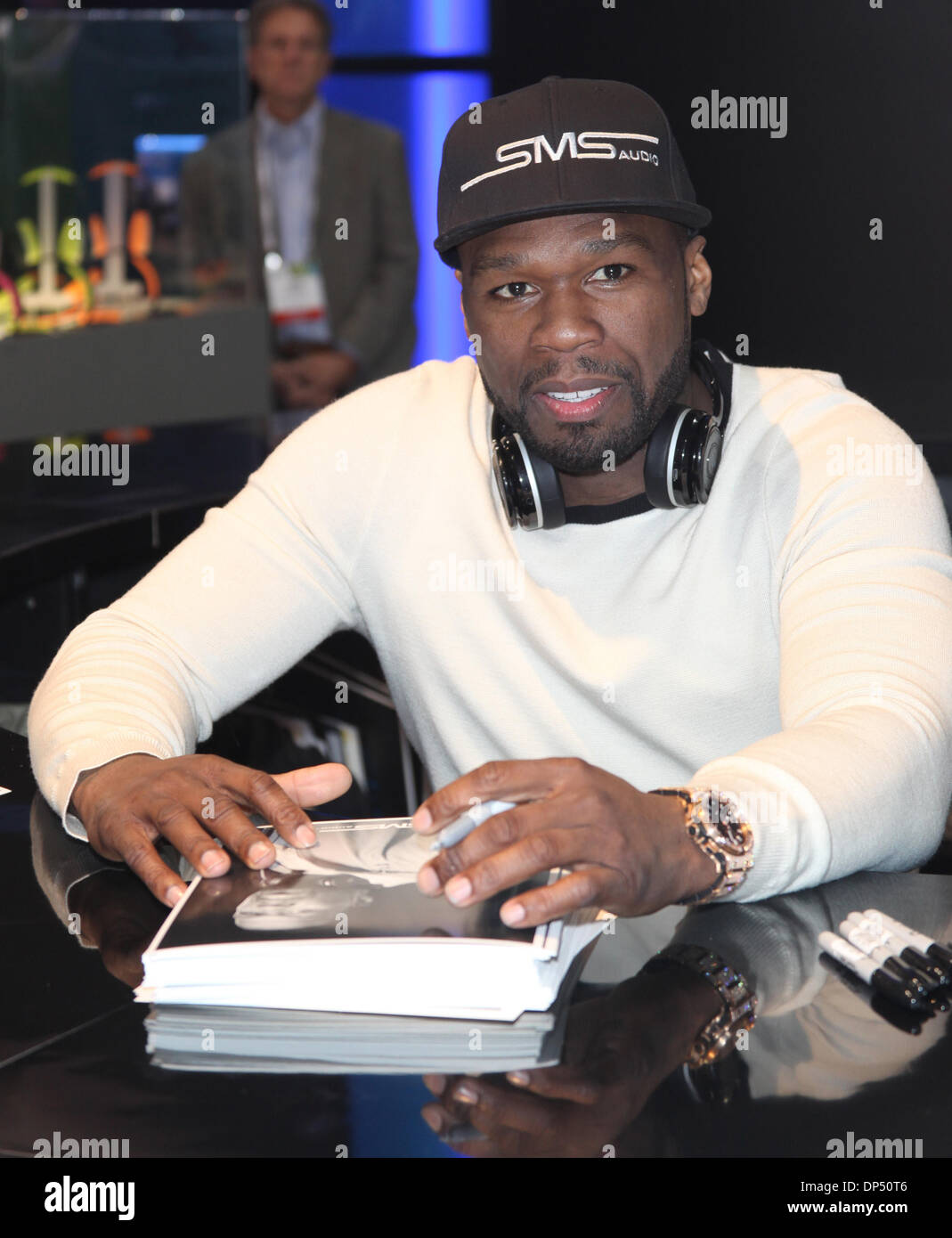 Las Vegas, Nevada, USA. 7th Jan, 2014. Rapper 50 Cents signs attends an ...