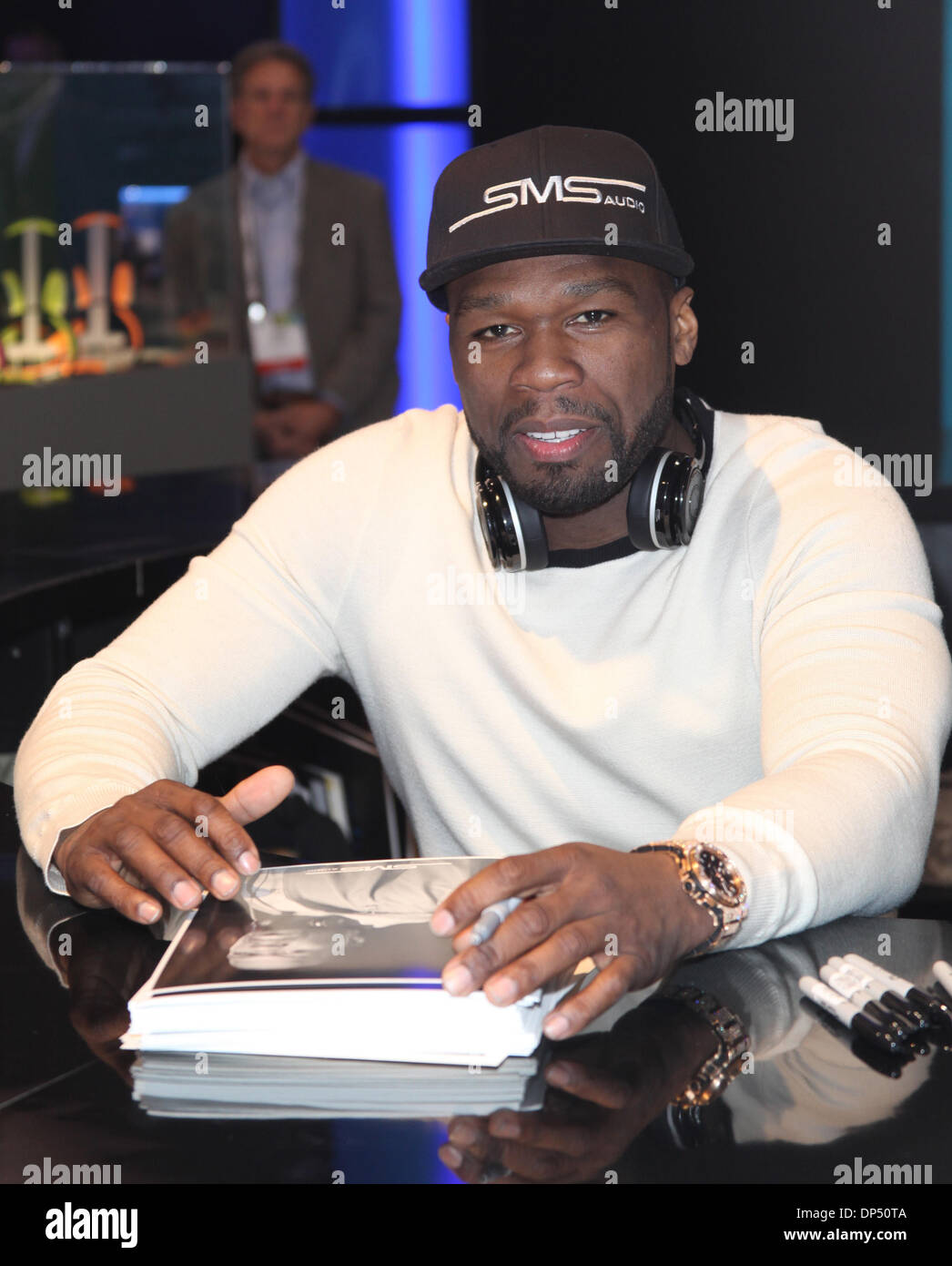 Las Vegas, Nevada, USA. 7th Jan, 2014. Rapper 50 Cents signs attends an ...