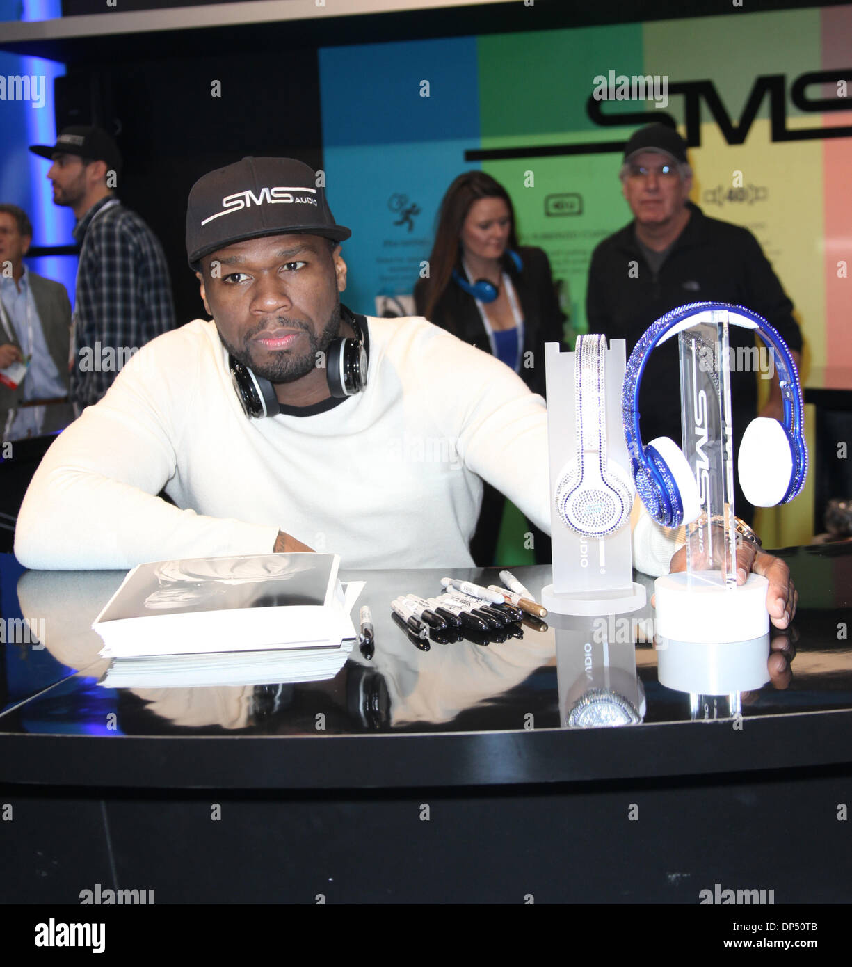 Las Vegas, Nevada, USA. 7th Jan, 2014. Rapper 50 Cents signs attends an ...