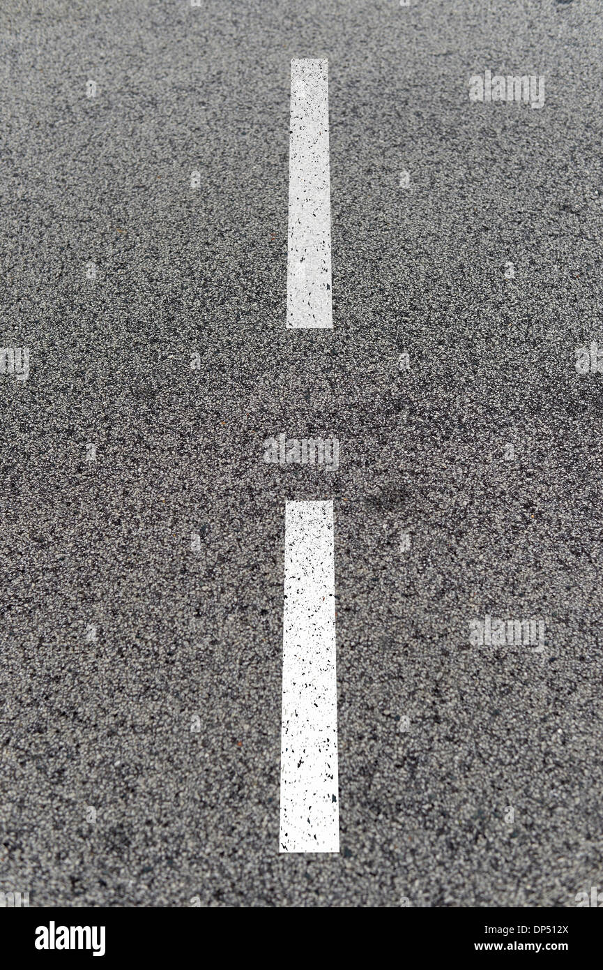 A close up shot of road markings Stock Photo - Alamy