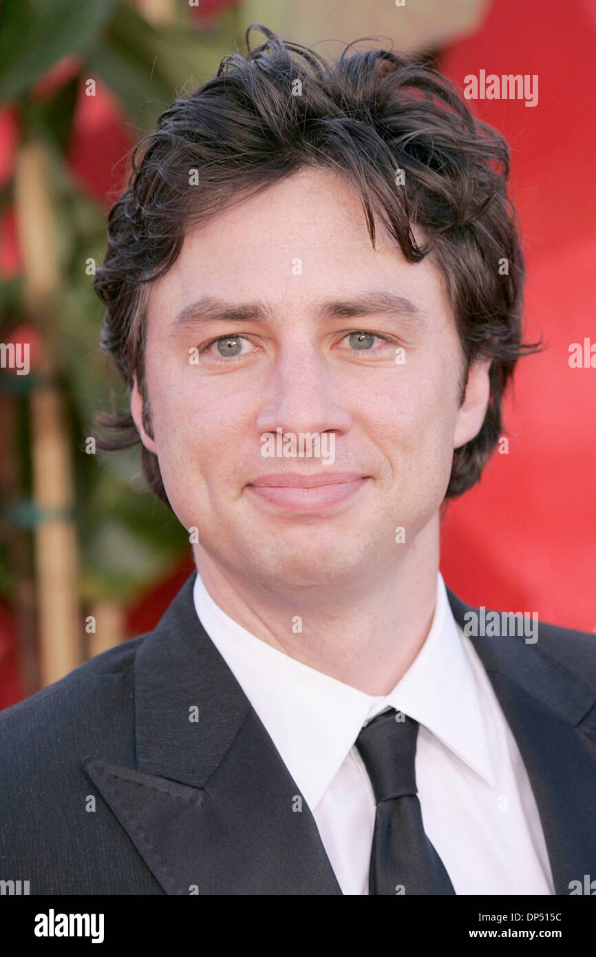Aug 27, 2006; Los Angeles, CA, USA; Emmys 2006: Actor ZACH BRAFF arriving at the 58th Annual ...
