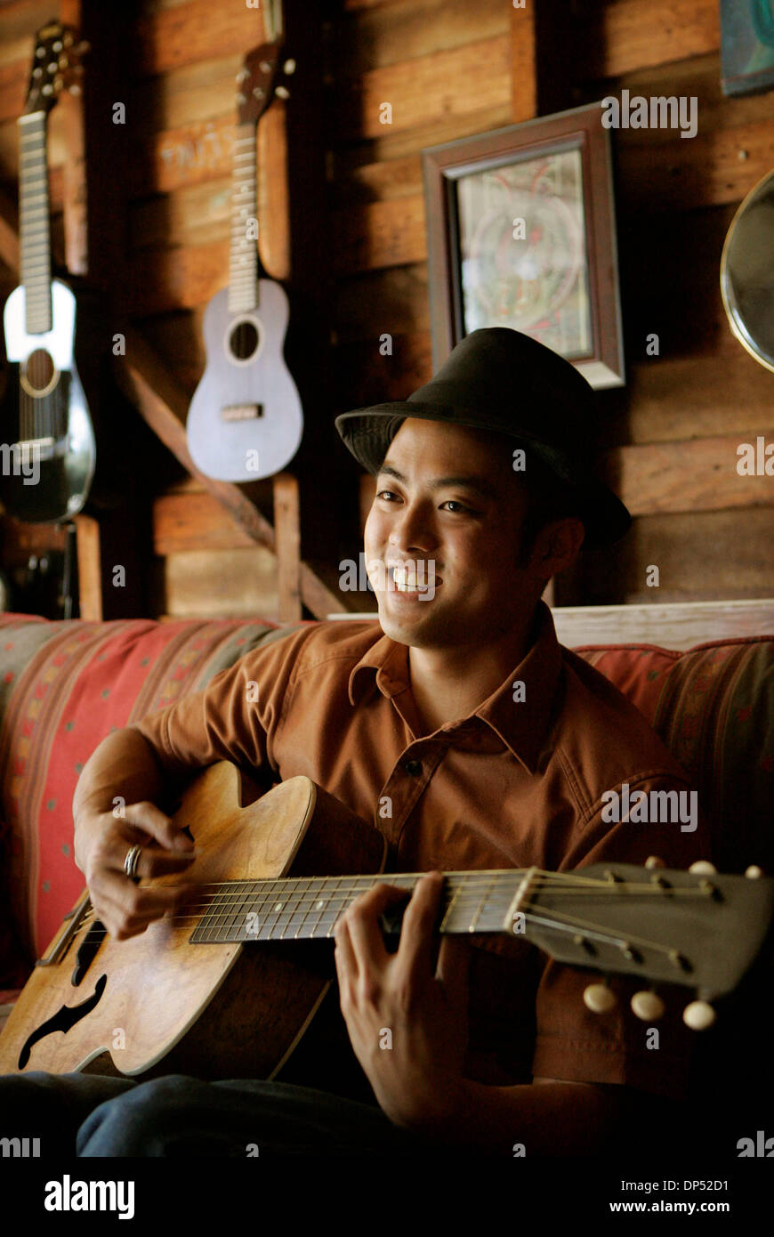 (Published 12/18/2005, F-3) Twenty-year old Ray Suen played the guitar ...