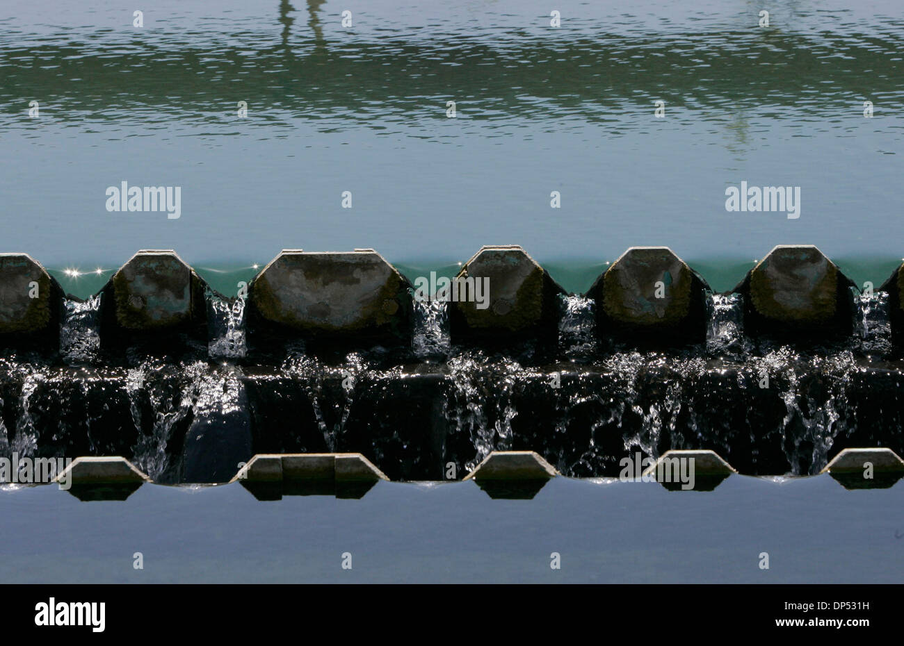 Aug 29, 2006; Rancho Santa Fe, CA, USA; Detail view of water flowing ...
