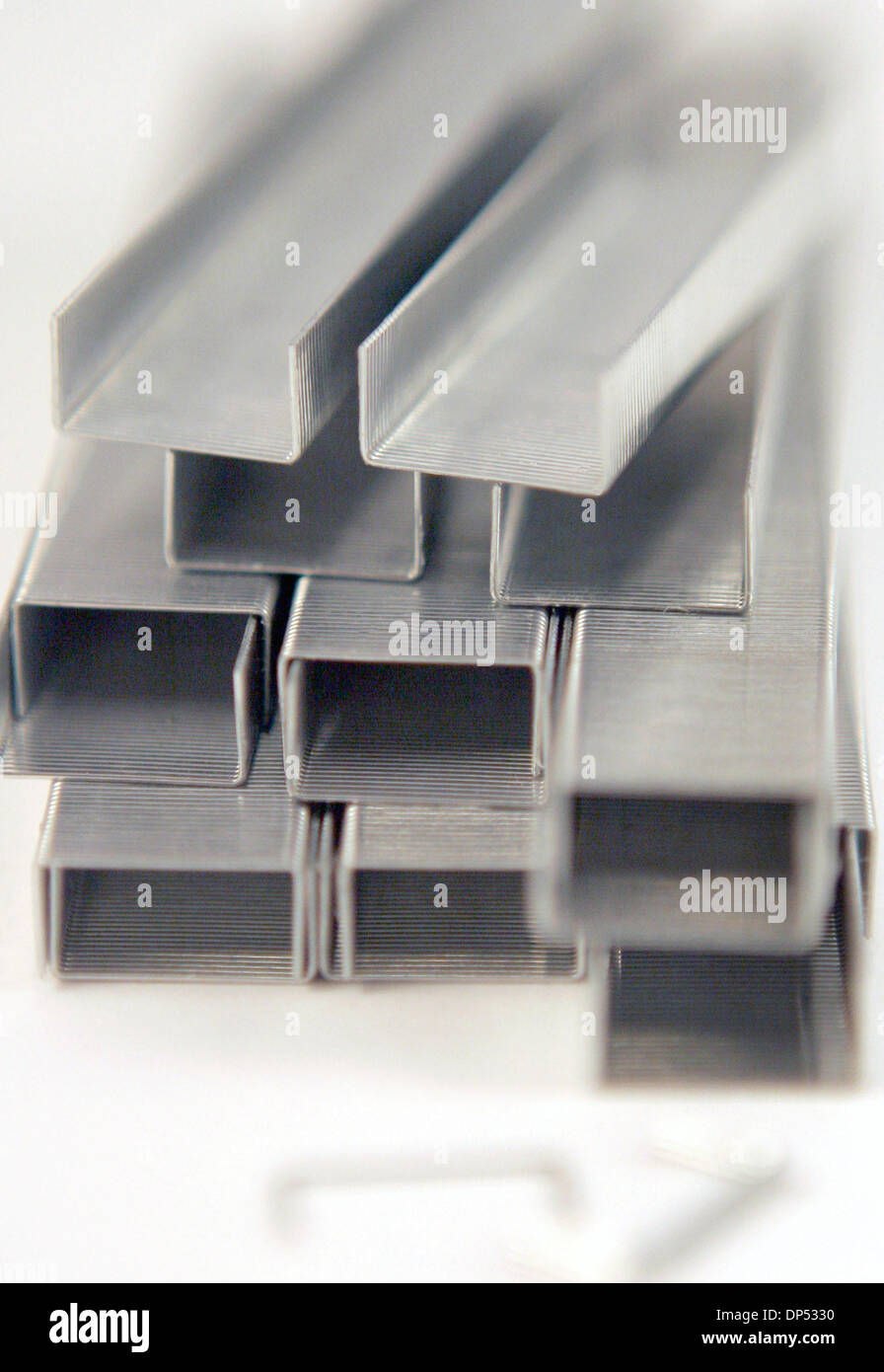 Aug 29, 2006; Los Angeles, CA, USA; A stack of standard office staples ...