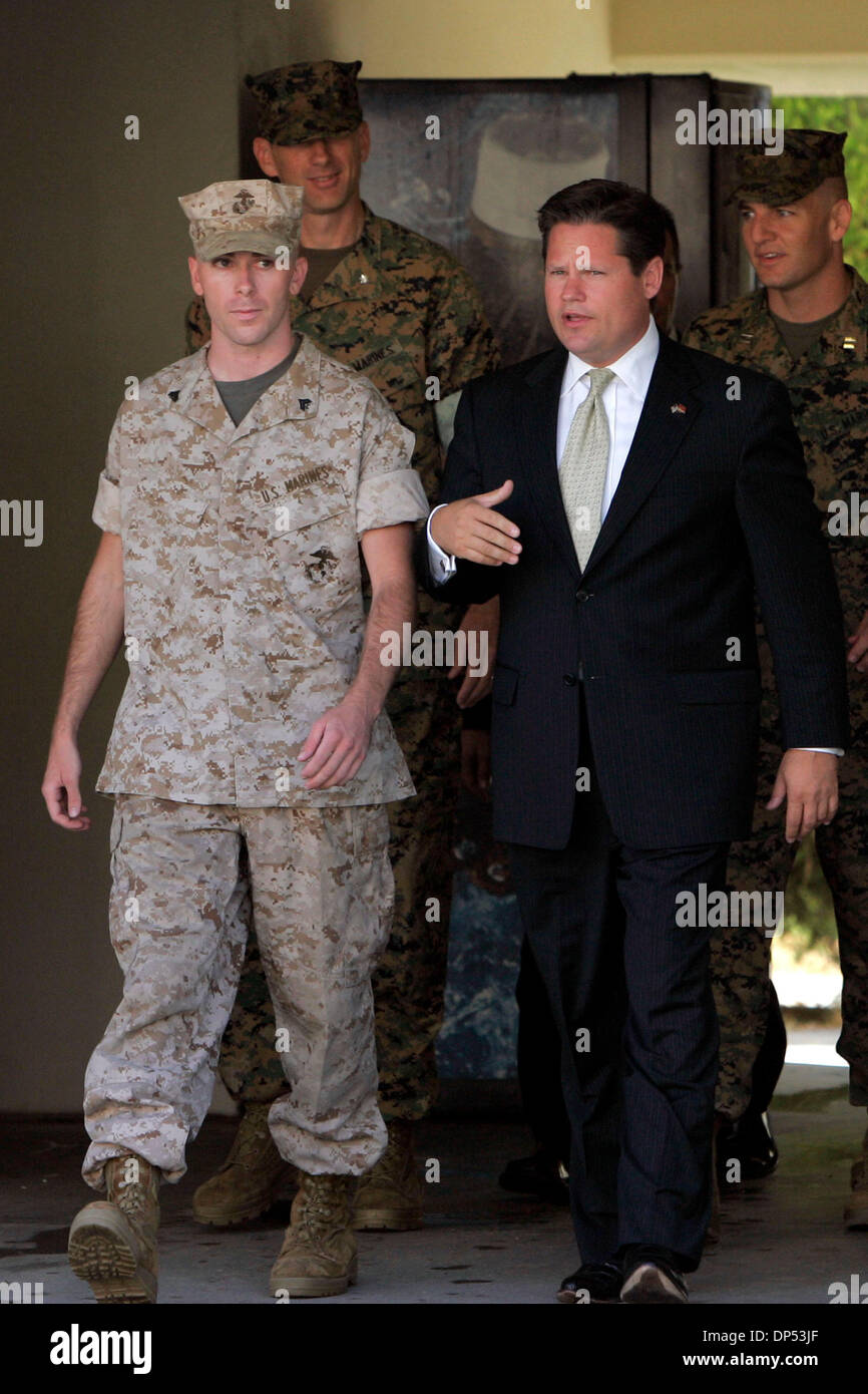 Aug 30, 2006; Camp Pendleton, CA, USA; Marine Cpl. MARSHALL MAGINCALDA ...