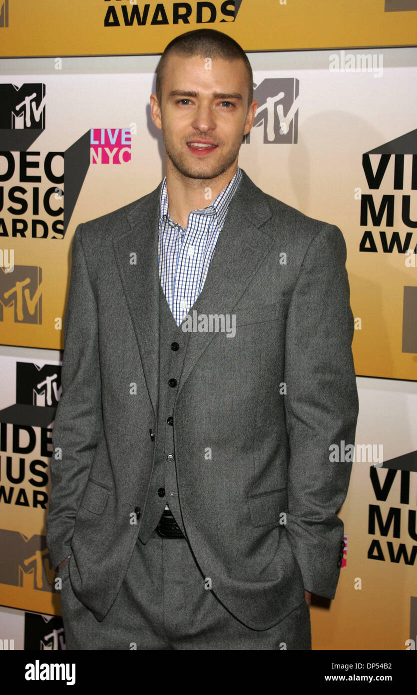 Aug 31, 2006; New York, NY, USA; Singer JUSTIN TIMBERLAKE at the ...